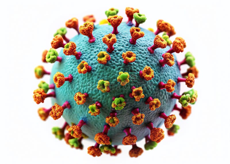 Intricate 3D Rendered Virus Model a TiltShift Perspective on ...