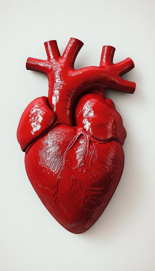 Intricate 3d Representation of Human Heart Structure and Anatomy for ...