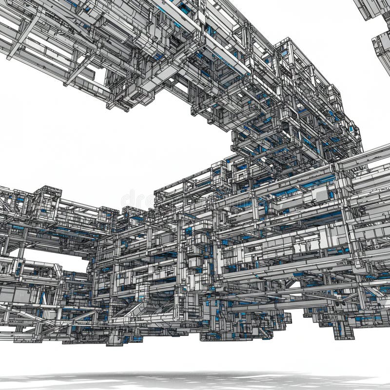Intricate 3D Structure Composed of an Array of Interconnecting ...