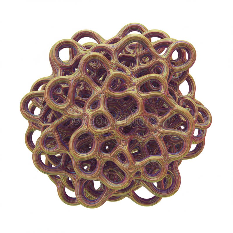 An Intricate 3D Structure Features a Complex Network of Looping ...