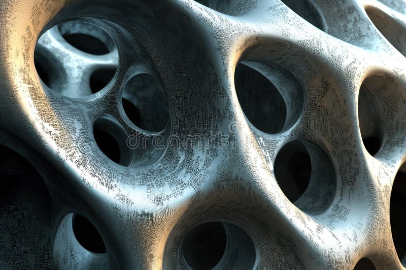 Intricate 3D Structure with Interconnected Holes Showcasing Advanced ...