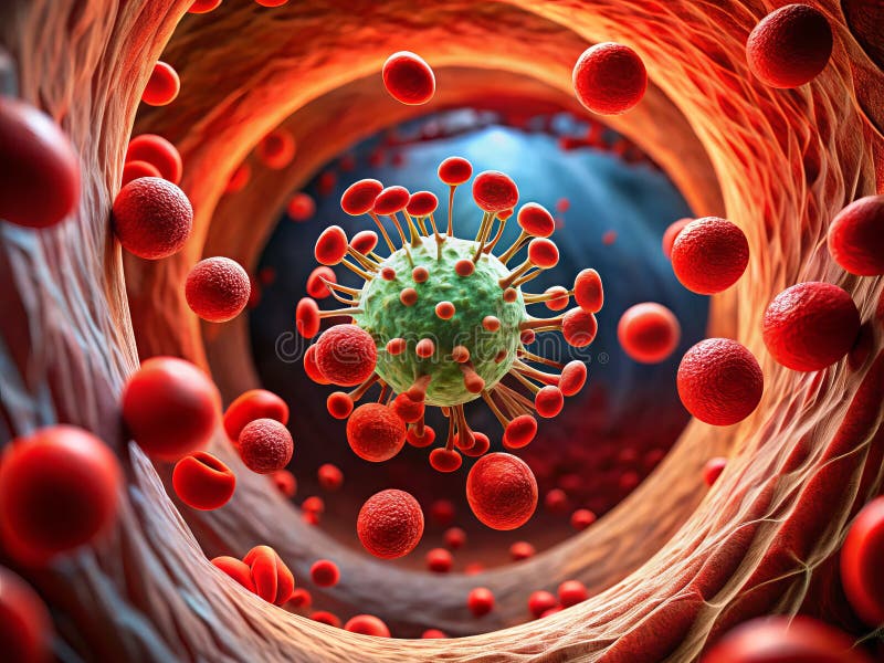 3D Visualization of Viral Infection in Blood Vessels Exploring ...