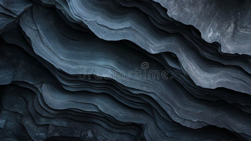 Intricate Dark Grey Slate Texture with Subtle Black Layer for Design ...