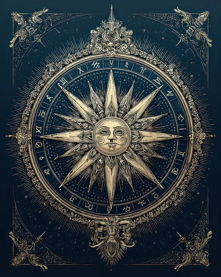 Celestial Compass Design Stock Illustrations – 1,533 Celestial Compass ...