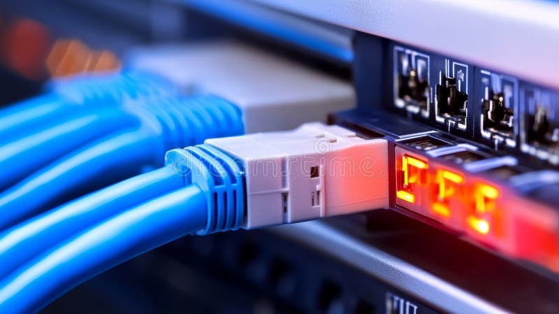 Intricate Design and Connectivity, a Closeup View of Computer Cable ...