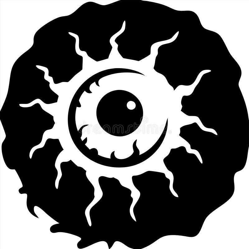 Intricate Eye Design with Abstract Sunburst for Tattoos and Wall Art ...