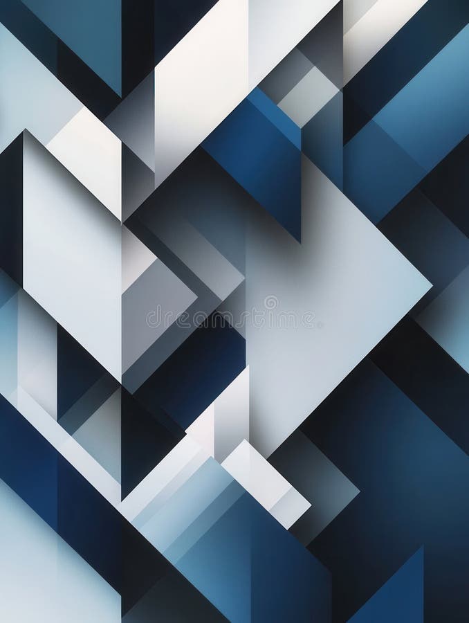 Structured Geometric Background Featuring Clean Shapes in Navy Blue ...