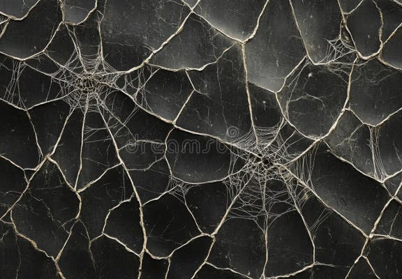 Intricate Spider Webs on Cracked Surface Show Nature and Structural ...