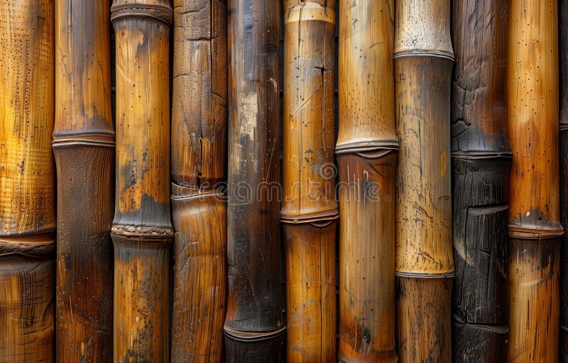 Dark Bamboo Forest Pattern and Texture Stock Image - Image of stalks ...