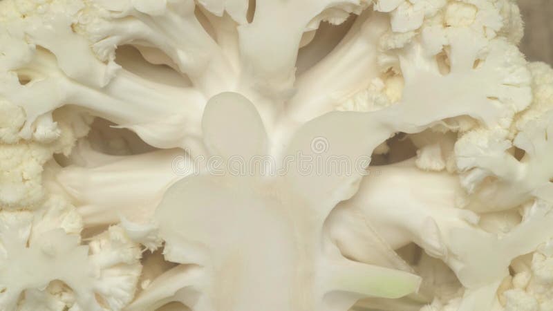 A CloseUp View of a Fresh Cauliflower Showcase Featuring Its Beautiful ...