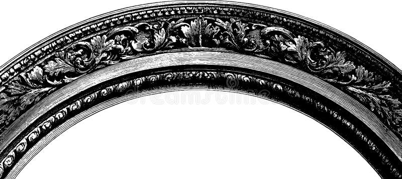 Intricate Detailed Engraved Illustration of Ancient Cornice Design for ...