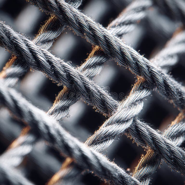 Intricate Details of a Cable Sleeve Mesh Showcasing Sharp Textures and ...