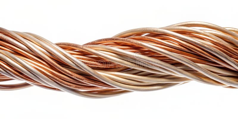 Intricate Details of Coiled Electrical Wire a CloseUp Exploration of ...