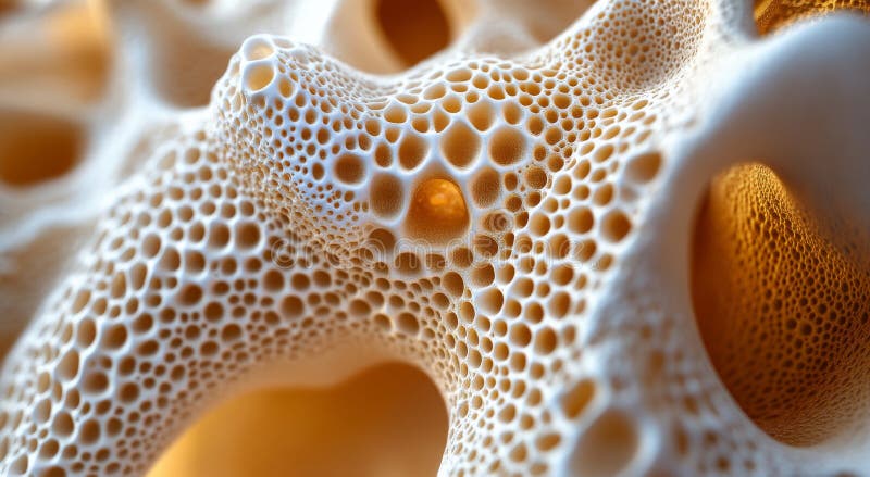 Intricate Details of Coral Structure Captured in Close-up with Natural ...
