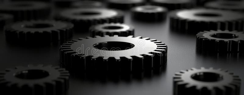 The Intricate Details and Design of a Mechanical Gear System are ...