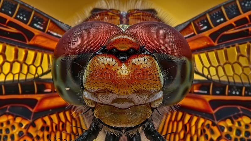 The Intricate Details of a Dragonfly Compound Eye are Revealed Under ...