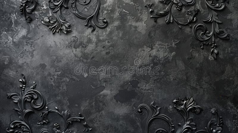 Intricate Details on Grey Background. High-Detailed Wallpaper Concept ...