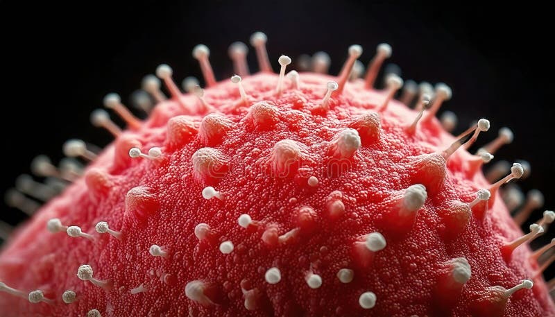 Intricate Details of a Herpes Virus Structure Captured in a Close-up ...