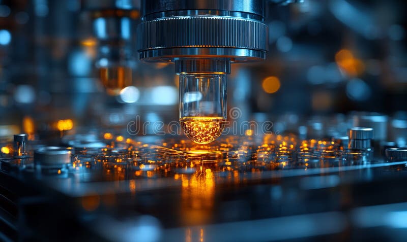 Intricate Details of a Miniature Liquid Drop Captured Under a ...