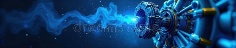 Intricate Details of a Powerful Blue Jet Engine , Engineering, Powerful ...