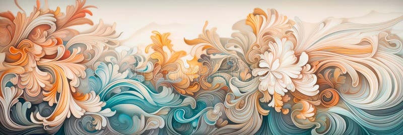 Intricate Details and Subtle Gradients for Depth Flowers. Stock ...