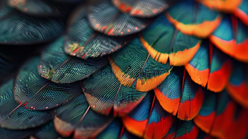 Intricate Details of Vibrant Patterns on a Tropical Butterfly Wing at ...