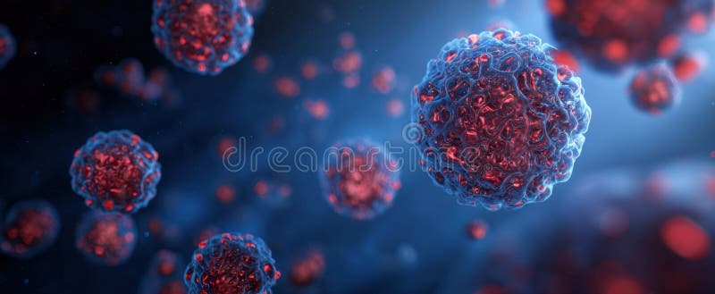 The Intricate Details of Virus Cells in a Microscopic View..AI ...