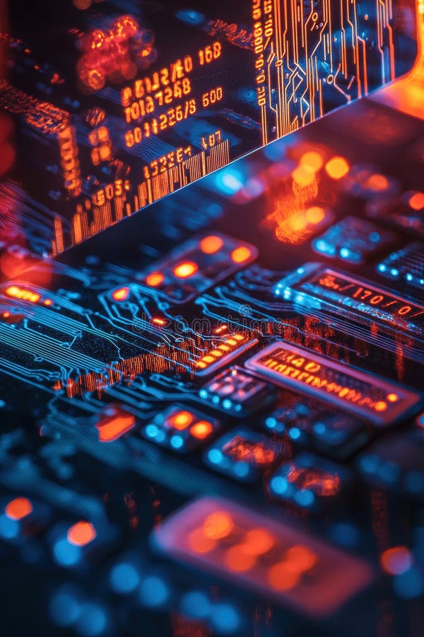 Intricate Digital Interface Highlighting Secure Transaction Technology ...