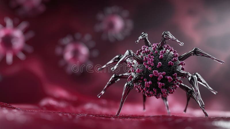 Microscopic Spider Virus
