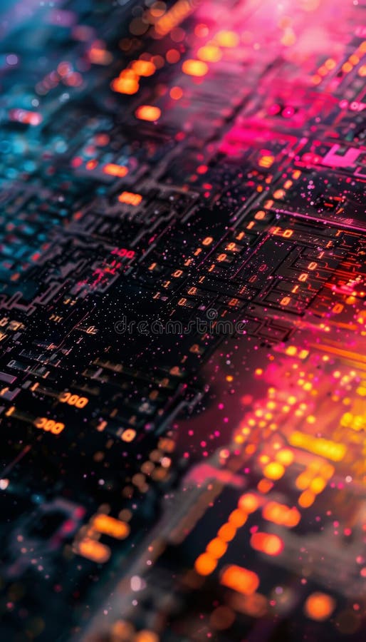 Intricate Digital Texture Pattern Showcasing Code with Bold Modern ...