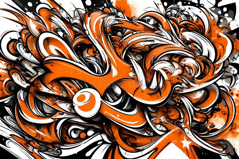 Intricate Doodle Art Illustration with a Captivating Blend of White ...