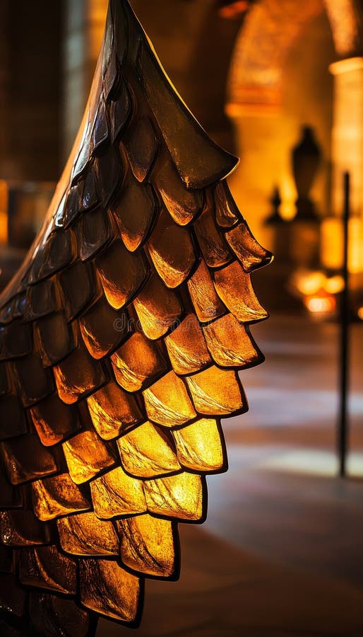 Intricate Dragon Scale Display a Vibrant Artistic Representation in a ...