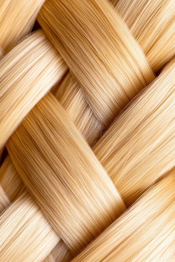 Close-up View of an Intricately Woven Dutch Braid Showcasing Detailed ...