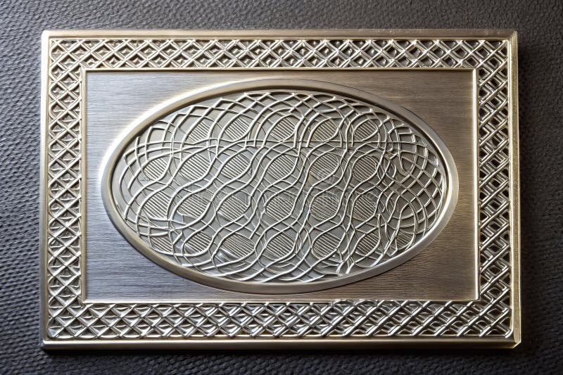 Intricate Elliptical Engravings a Study in Contrasting Solids and Voids ...