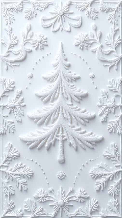 Embossed Christmas Tree Design Stock Illustrations – 325 Embossed ...