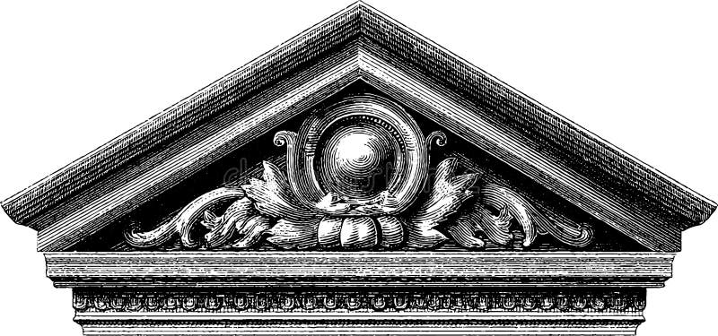 Intricate Engraved Greek Pediment Design for Architectural Inspiration ...