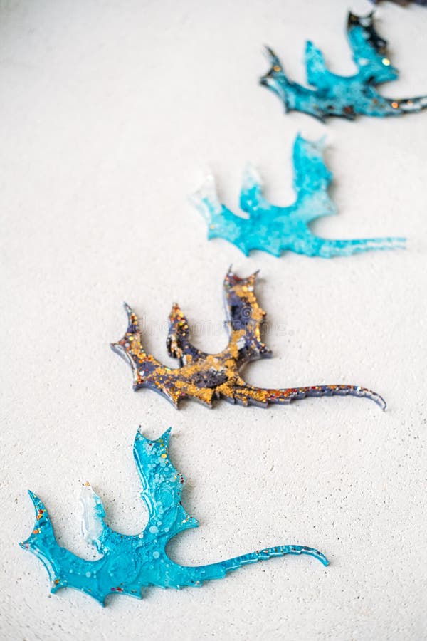 Intricate Epoxy Resin Cutouts with Detailed Textures Stock Photo ...