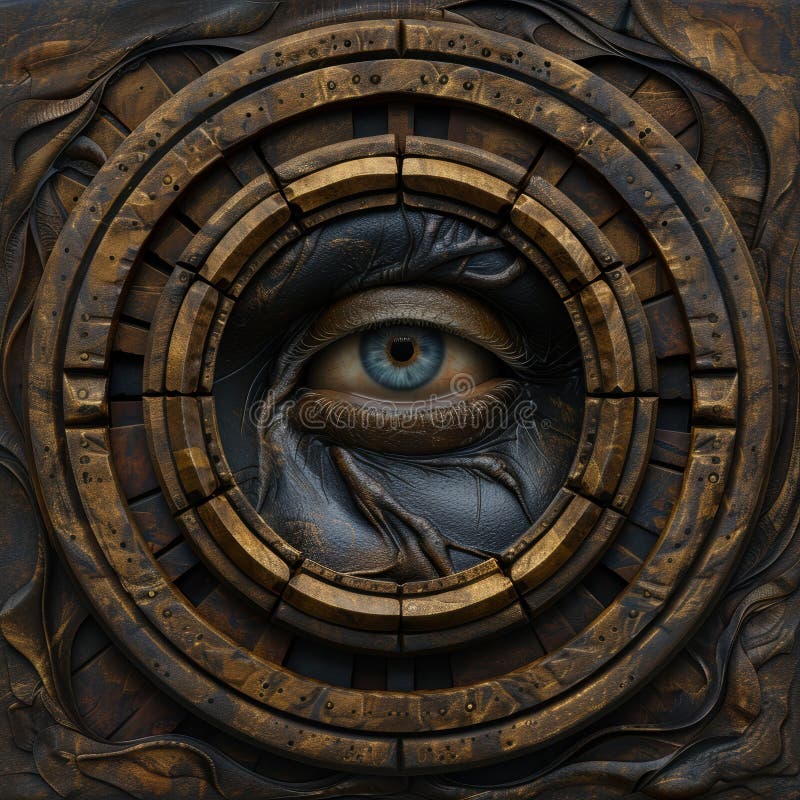 Intricate Eye of the Beholder Stock Illustration - Illustration of ...