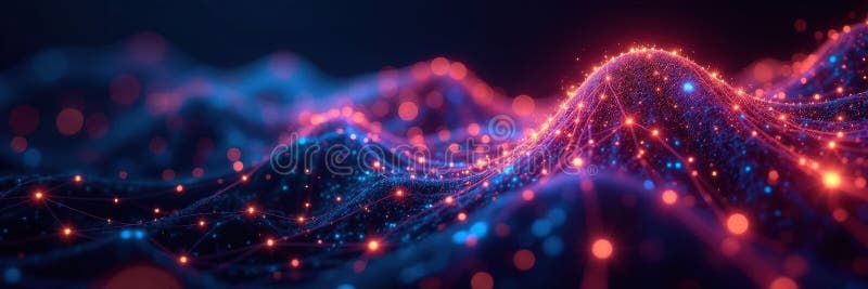 Intricate Fiber Optic Web, Dynamic Light Patterns, Abstract Background ...