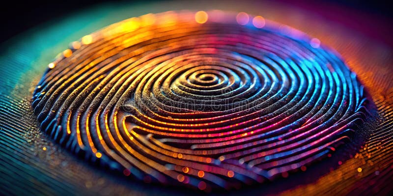 Intricate Fingerprint Detail a Unique Pattern for Identification and ...