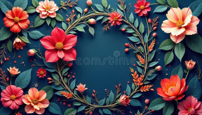 Intricate Floral Design Creates a Continuous Loop , Elegant, Loop Stock ...