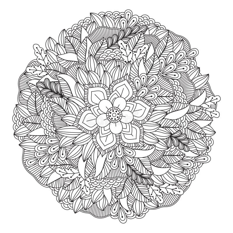 Intricate Floral Design. Vector Illustration Decorative Design Stock ...