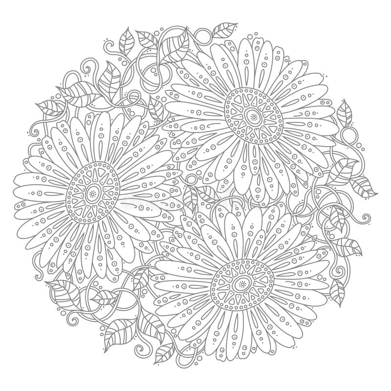Intricate Floral Design. Vector Illustration Decorative Design Stock ...