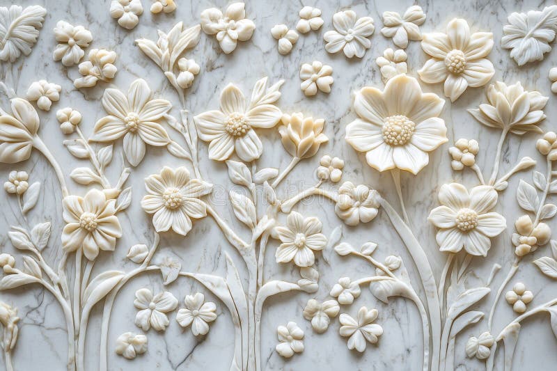 An Intricate Floral Pattern is Created with Generative AI on a ...