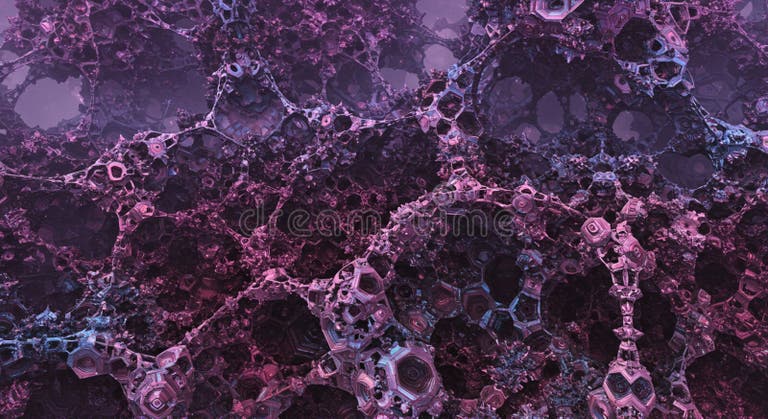Intricate Fractal Structure with a Complex, Web-like Pattern, Composed ...