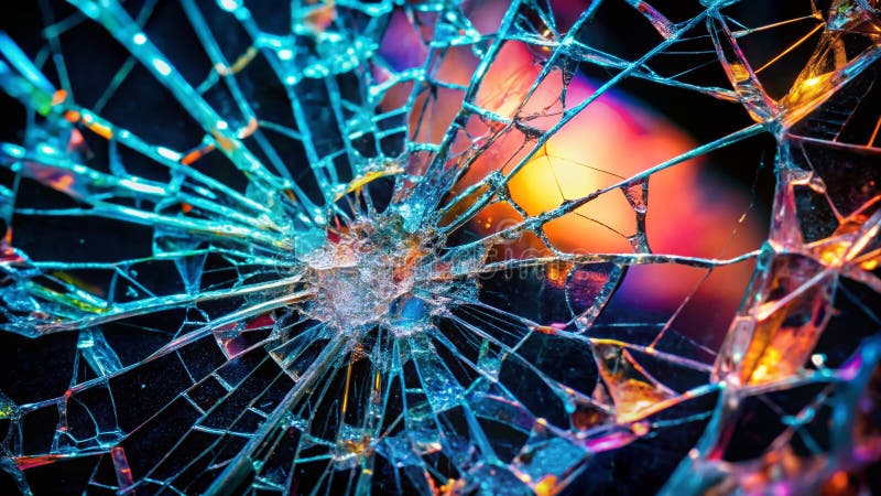 Intricate Fractures a Stunning Visual Exploration of Shattered Glass on ...