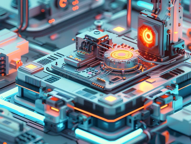 Intricate Futuristic Gadgets and Advanced Intelligence in a Sleek ...