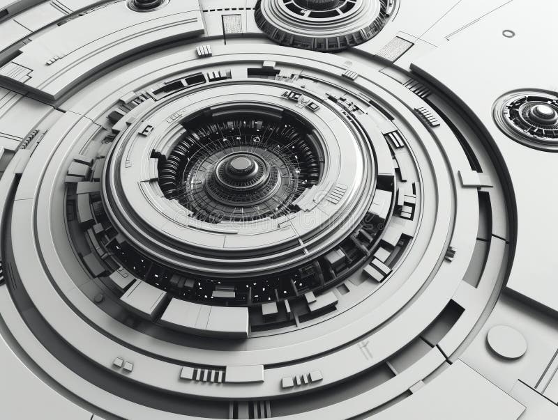 Intricate Futuristic Mechanical Design Stock Image - Image of scifi ...