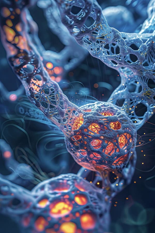 Futuristic Nano Molecular Cell Showcasing Innovative Technological ...