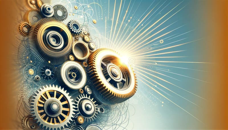 Intricate Gear Mechanism, Innovation Concept Stock Illustration ...
